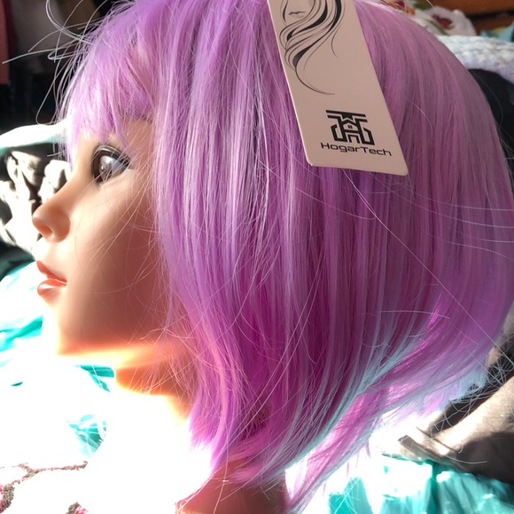 hogartech | Accessories | New Lilac Inverted Bob Wig By Hogar Tech ...